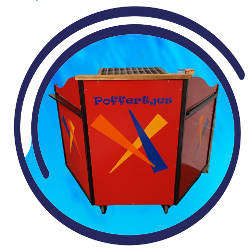 Poffertjesplaat op karretje